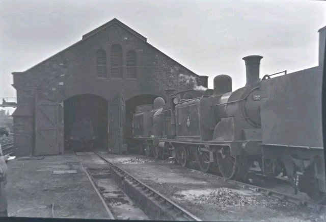 LARGER NEGATIVE BEATTOCK Engine Shed BR Railway Steam 1953 £5.99 ...