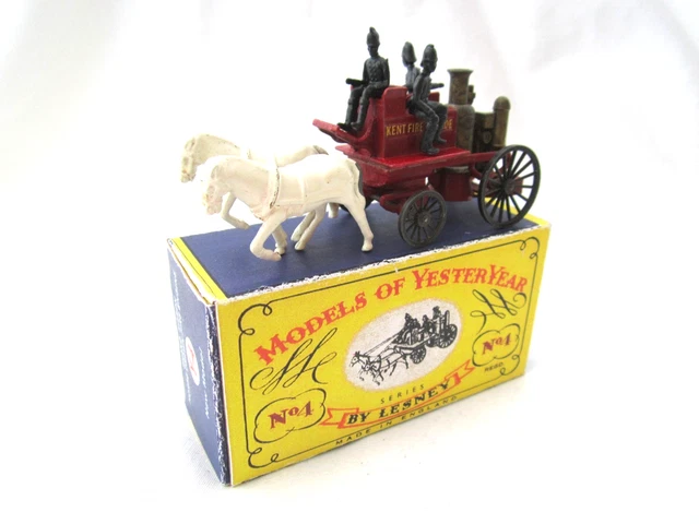 MODEL OF YESTERYEAR Y4-2, Shand Mason Horsedrawn Fire Engine + Crafted ...