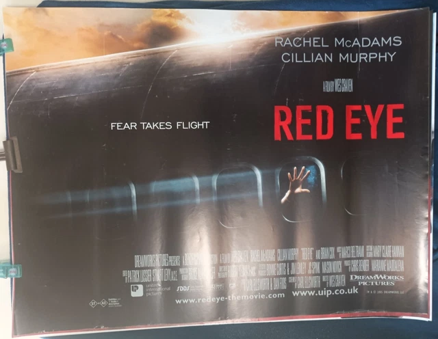 RED EYE - Cillian Murphy Rachel Mcadams Original Quad Cinema Poster £7. ...