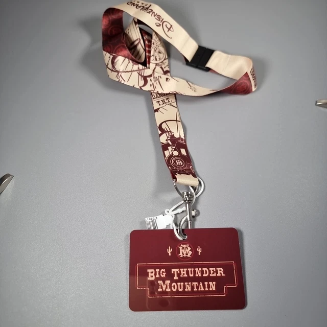 DISNEYLAND PARIS EXCLUSIVE Big Thunder Mountain Lanyard Pin Trading ...