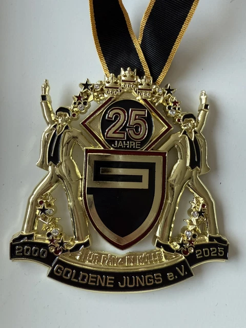 KARNEVALSORDEN 2025 GOLDENE Jungs 25 Jahre Jubiläum!!! EUR 11,62 ...