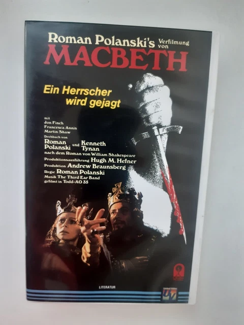 MACBETH - ROMAN Polanski - Original deutsche VHS Video Rarität EUR 14 ...