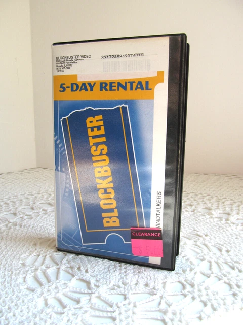 BLOCKBUSTER VIDEO VHS Clam shell Rental Case w/ Videotape Windtalkers ...