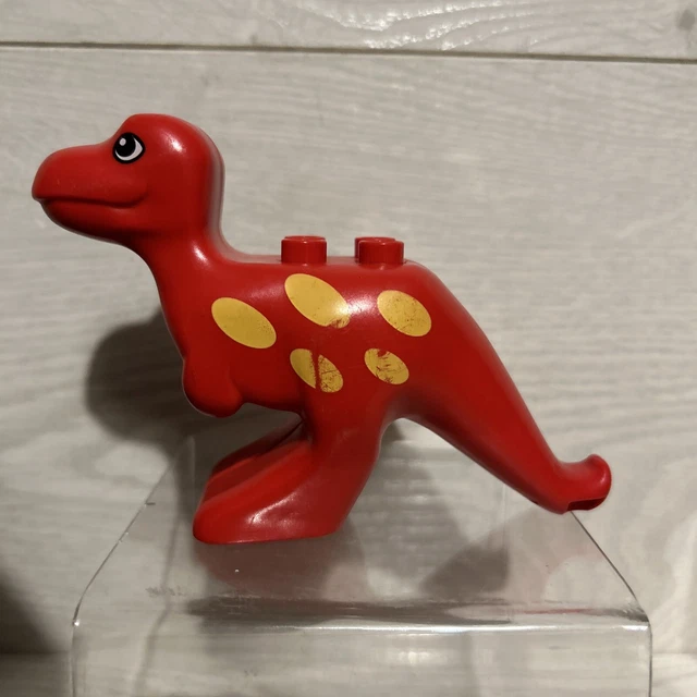 LEGO DUPLO RED Tyrannosaurus Rex DINOSAUR Prehistoric Animal ADULT w ...