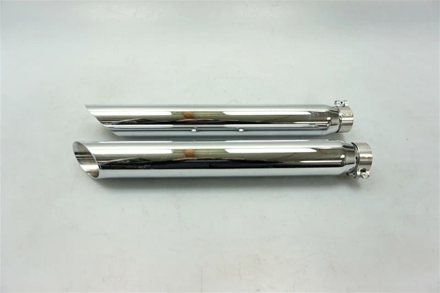 ÉCHAPPEMENT SPORT SILENCIEUX Épuiser Harley Softail Tête de Mort Deluxe Q E053 EUR 328,24 ...