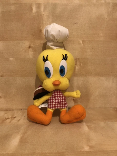 LOONEY TUNES YELLOW Soft Toy Tweeney the Chef 10" Plush Play-by-Play ...