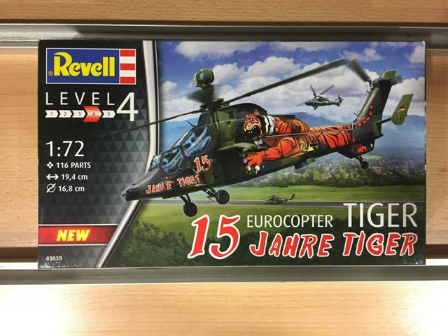 REVELL 03839, EUROCOPTER Tiger 15 Years Tiger, Scale 1:72 £18.38 ...