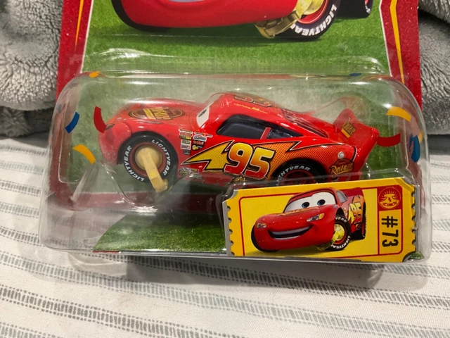 DISNEY PIXAR CARS Impound Lightning McQueen No 73 Chase Race O Rama $34 ...