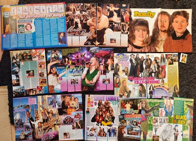 THE KELLY FAMILY Poster und Berichte + Sticker aus den 90ern EUR 1,00 ...