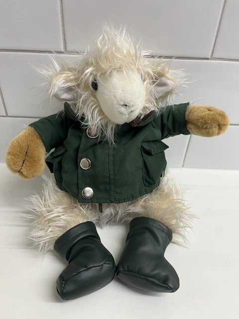 RICHARD LANG SHEEP Wax Jacket Wellies Plush Farmer Country Hunting ...