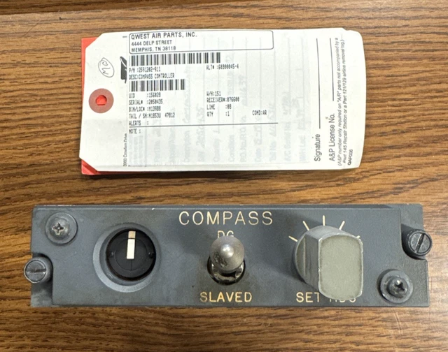 SPERRY RAND AIRCRAFT Compass Controller Boeing 60B00045-2, 2591200-901A ...