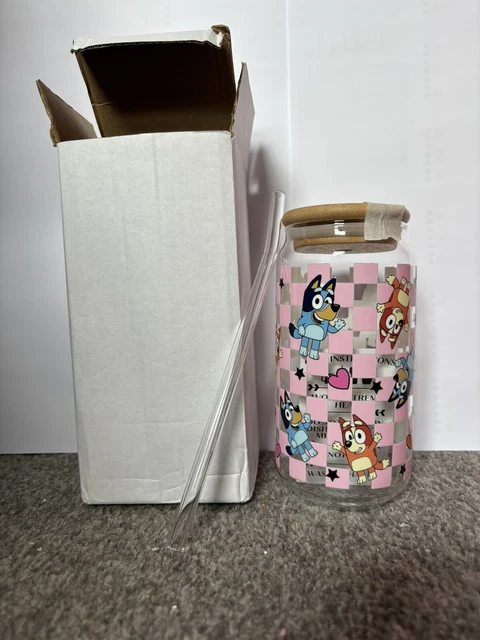 BLUEY LIBBEY GLASS | Bluey Glass | Bluey And Bingo Cup £10.99 - PicClick UK