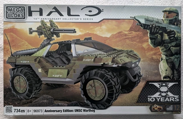 MEGA BLOKS HALO 10th Anniversary UNSC Warthog 96973 – Factory Sealed ...