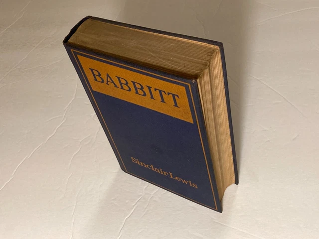 BABBITT BY SINCLAIR Lewis; 1st Edition, 2nd Issue w/ Corrections, Very ...