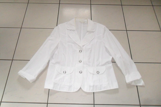 STEILMANN - SOMMER Jacke, Blazer Gr. 46 Farbe weiß EUR 9,50 - PicClick DE