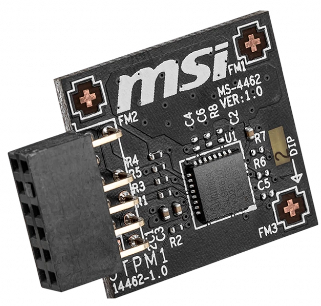 MSI TPM 2.0 Trusted Platform 12-Pin SPI Motherboard Module MS-4462 ...