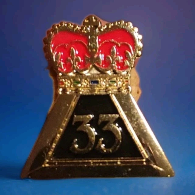FREIMAURER-PIN, 33 GRAD Reverskragen Abzeichen Metall-Legierung ...