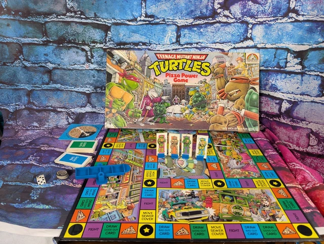 TEENAGE MUTANT NINJA Turtles Pizza Power Board Game TMNT Vintage ...
