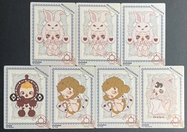 2024 POP MART Art Series POP CARD SKULLP PANDA The Obedient ATLF lot*7 ...