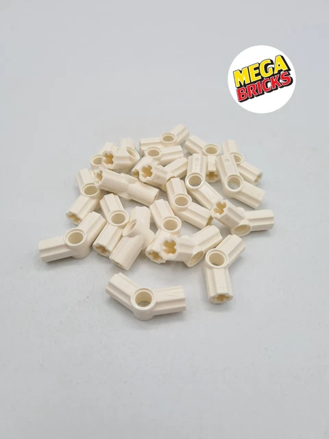LEGO TECHNIC LOT 20 X Angle Element 135° Blanc Ref 42156 / 6262904 ...