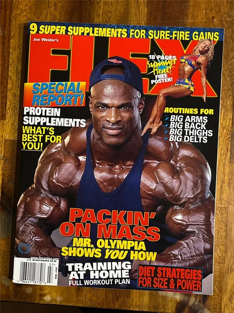 FLEX BODYBUILDING MUSCLE magazine RONNIE COLEMAN & MONICA BRANT 7-99 £ ...