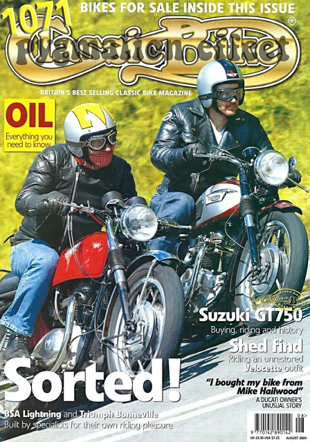 SUZUKI GT750M VELOCETTE MSS Jock West BSA A65 Spitfire Triumph T120 ...