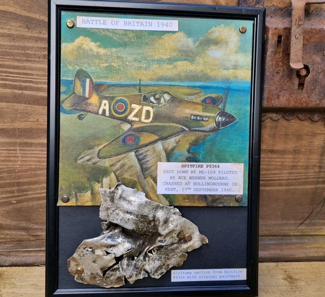 WW2 RAF SPITFIRE Aircraft Relic Original Paintwork Battle Of Britain ...