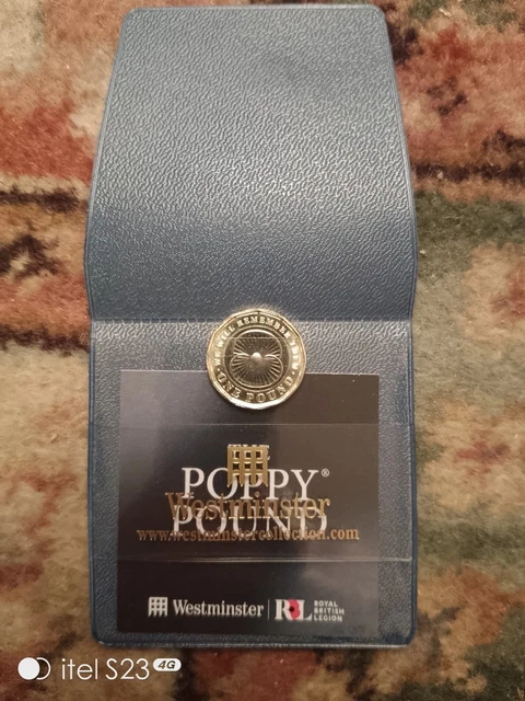 THE FIRST-EVER RBL Poppy 1 Pound Coin £1 - We Will Remember Them £15.00 ...