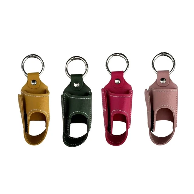 COMPACT PU LEATHER Inhaler Storage Holder Sprayer Container For Bags ...
