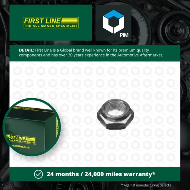 HUB NUT FITS VW LUPO GTi, Mk1 Front 98 to 05 Firstline 1L0407643 ...