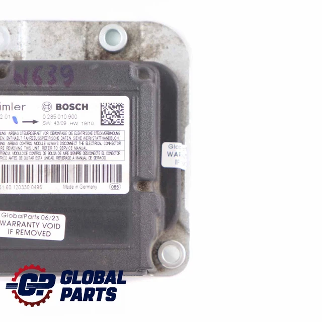 MERCEDES VITO W639 Airbag SRS Module Control Unit ECU Air Bag ...