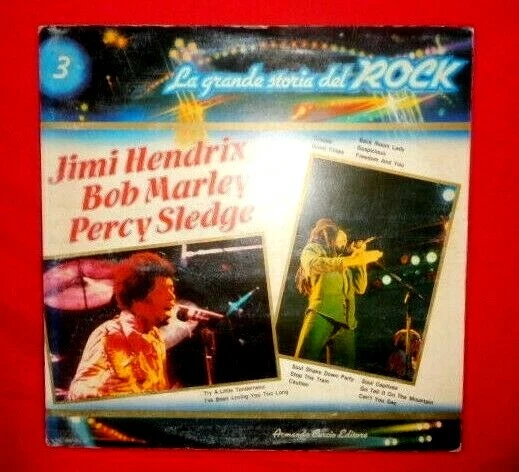 JIMI HENDRIX BOB MARLEY PERCY SLEDGE LP 1981 ITALY EX+ La grande storia ...