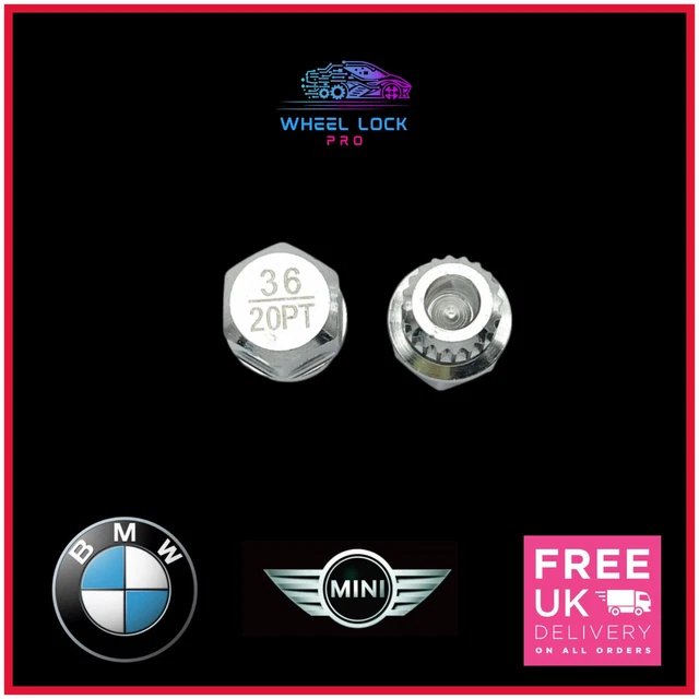 BMW MINI LOCKING Wheel Nut Key ABC 36 / 20 Spline Ribs £8.49 - PicClick UK