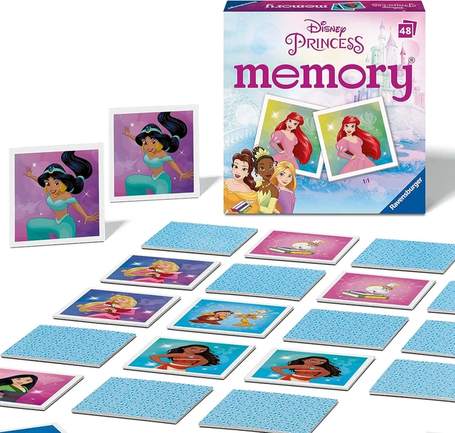 RAVENSBURGER DISNEY PRINCESS Mini Memory Game - Matching Picture Snap ...