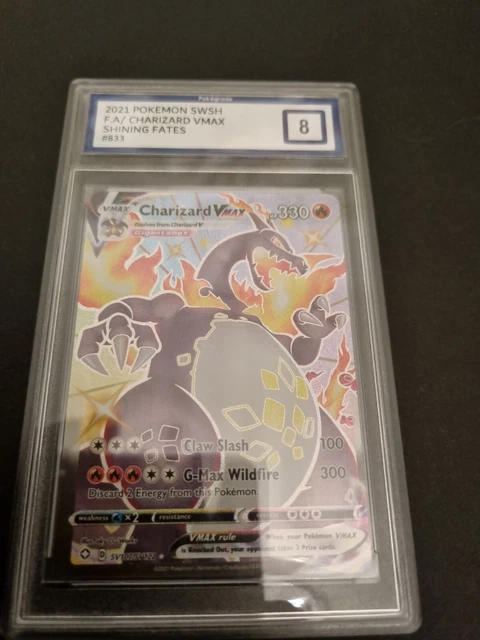 CHARIZARD VMAX SHINY Full Art Not PSA 8 SV107/SV122 Shining Fates ...