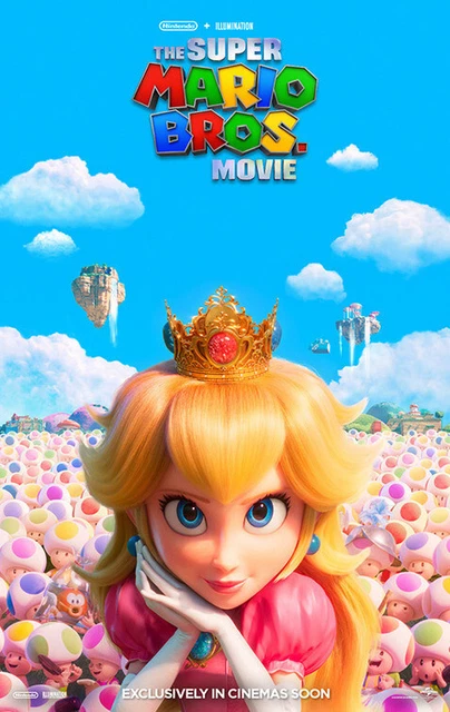 THE SUPER MARIO BROS. MOVIE (2023) Princess Peach poster 2 - glossy A4 ...