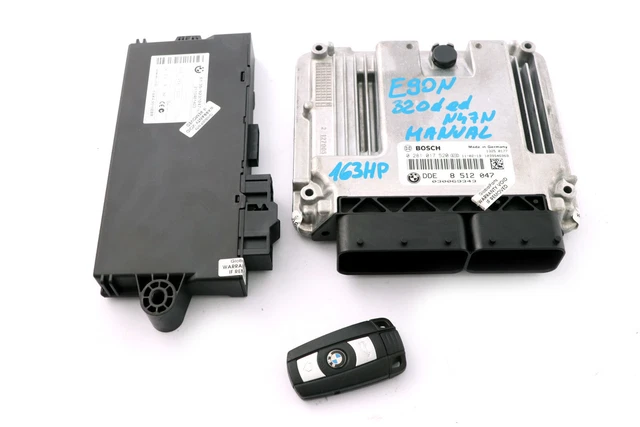 BMW E90 E91 LCI N47N 320d ed ECU KIT DDE CAS 3 Key 8512047 Manuel EUR ...