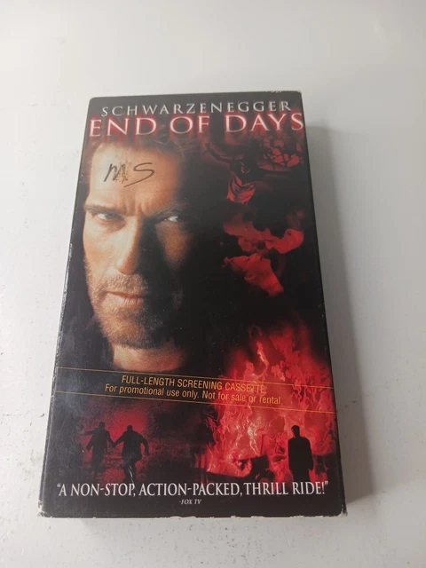 END OF DAYS VHS (2000) Promo Demo Screener Schwarzenegger £18.24 ...