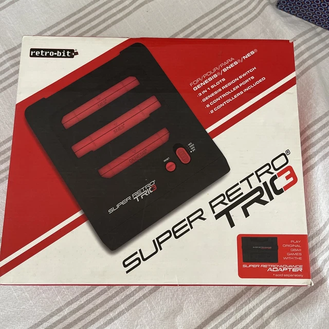 RETRO-BIT SUPER RETRO Trio 3 In 1 Nintendo NES SNES Sega Genesis Game ...