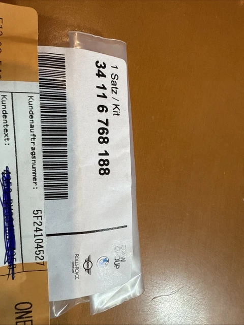 ORIGINAL BMW E81 E82 E87 Entlüfterventil Reparatursatz OEM 34116768188 ...