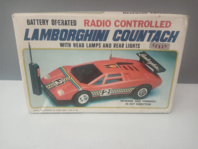 VINTAGE LAMBORGHINI COUNTACH RC Car Radio Controlled vintage £9.19 ...
