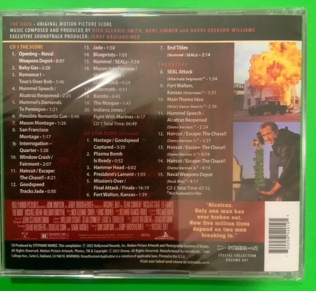 The Rock Expanded 2 Cd Soundtrack Hans Zimmer Intrada Records New £