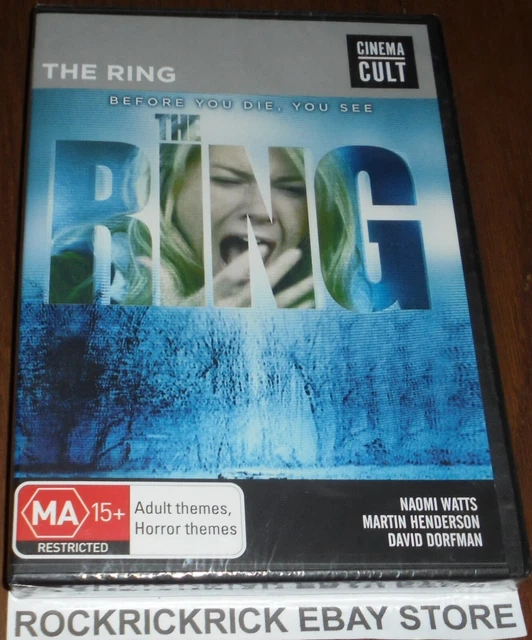 THE RING DVD Cinema Cult Naomi Watts, Martin Henderson Region 4 Brand ...