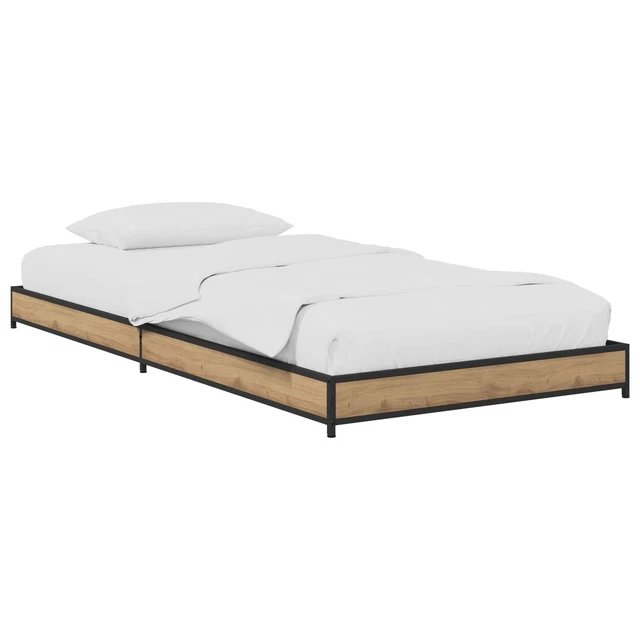BED FRAME ENGINEERED Wood Modern Bedroom Furniture Home & Garden Frames ...
