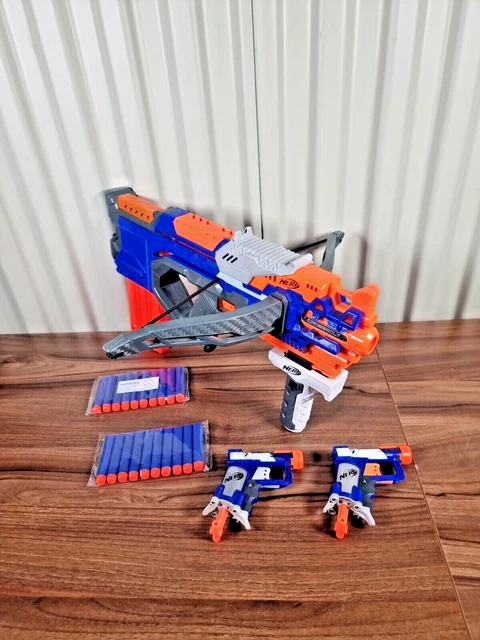 NERF N-STRIKE ELITE Crossbolt Bow Blaster Grip & 12 D Mag & 2 X Nerf ...