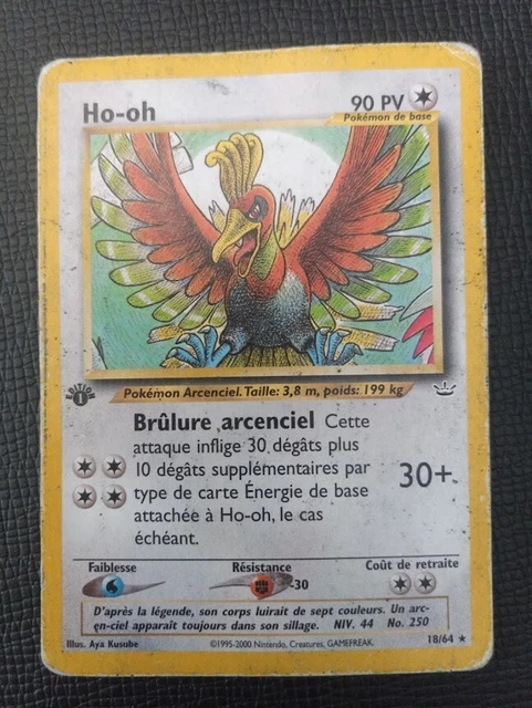 CARTE POKÉMON HO - OH - 18/64 - 1 Edition - Neo Revelation 2001 EUR 20,00 - PicClick FR