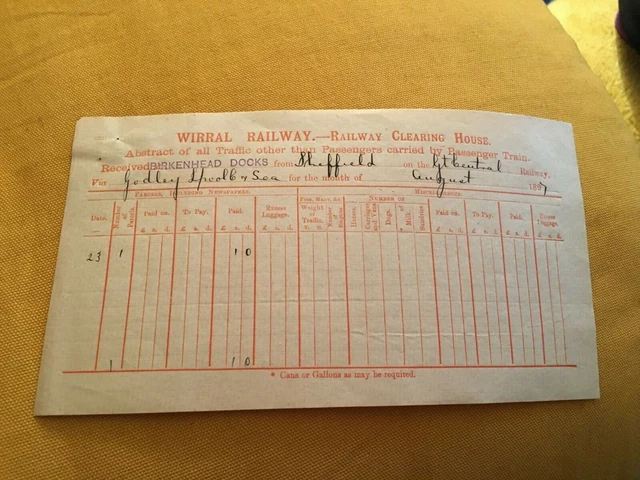 RAILWAY TRAIN PAPERWORK Gwr Sr Lner Lswr British Railways A42 £3.00 ...