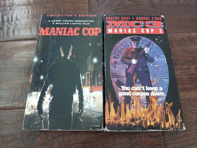 MANIAC COP VHS Lot Cult Horror Rare 1 3 Bruce Campbell Collectors ...