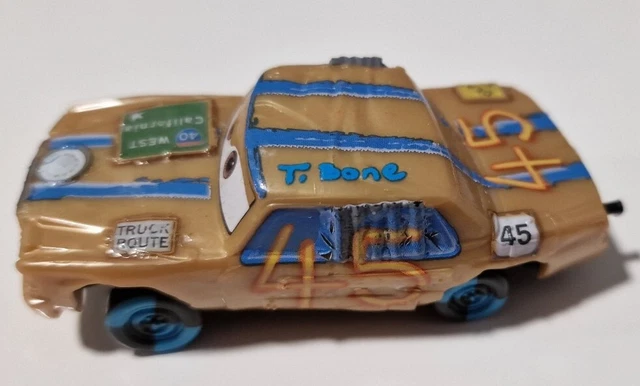 DISNEY PIXAR CARS Crazy 8 Crashers T-Bone Plastic 1:55 Very Rare £15.99 ...