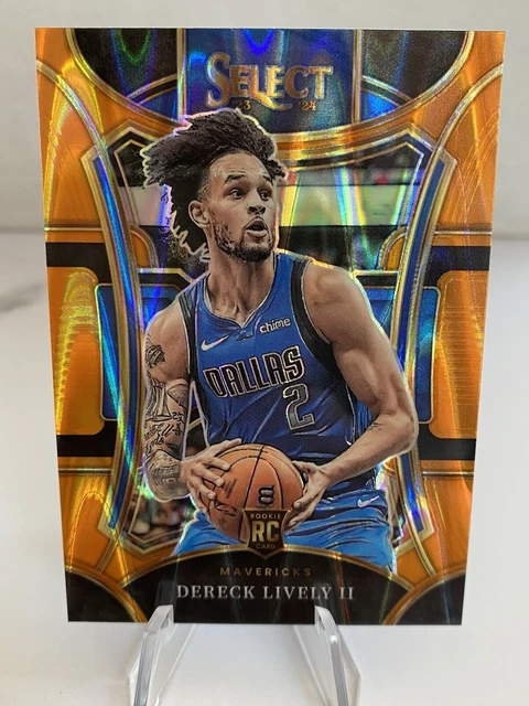 DERECK LIVELY II TECTONIC ORANGE PRIZM MEZZANINE 2023-24 Panini Select ...